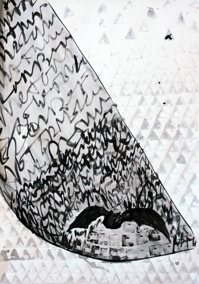 Bat Watermelon 3 Painting by Barnaby Goode | Saatchi Art