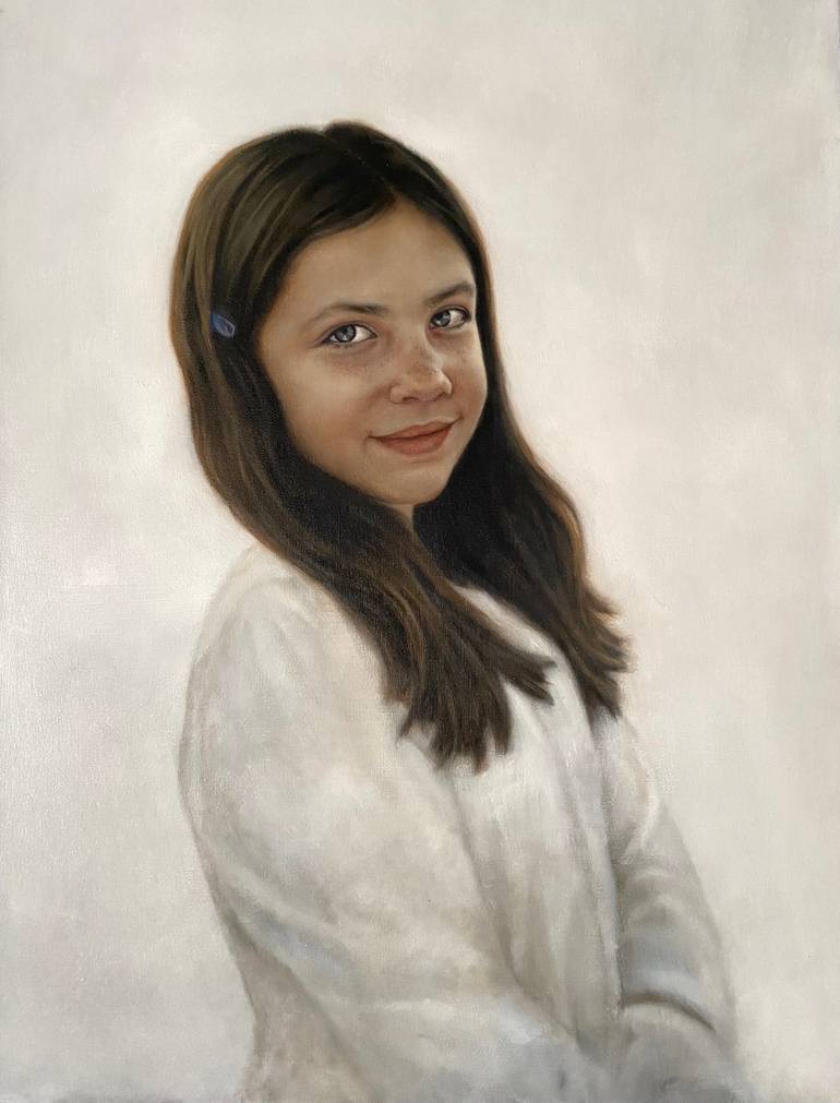 Commission Oil Portrait Painting by Emily Holman Morris | Saatchi Art