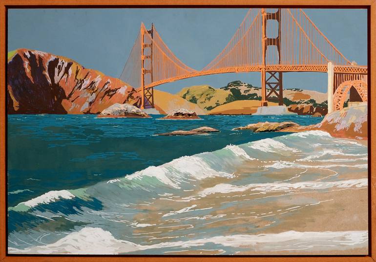 The Bridge Painting by Samuel Sander | Saatchi Art