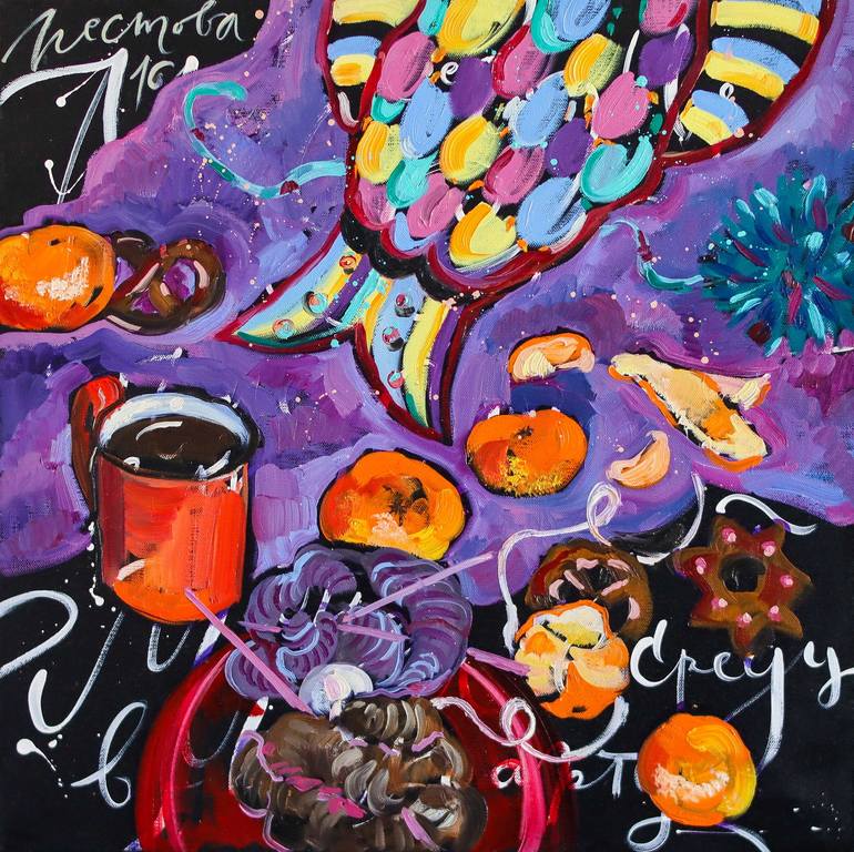 Ryba moya (My Precious Fish) Painting by Evgeniia Pestova | Saatchi Art