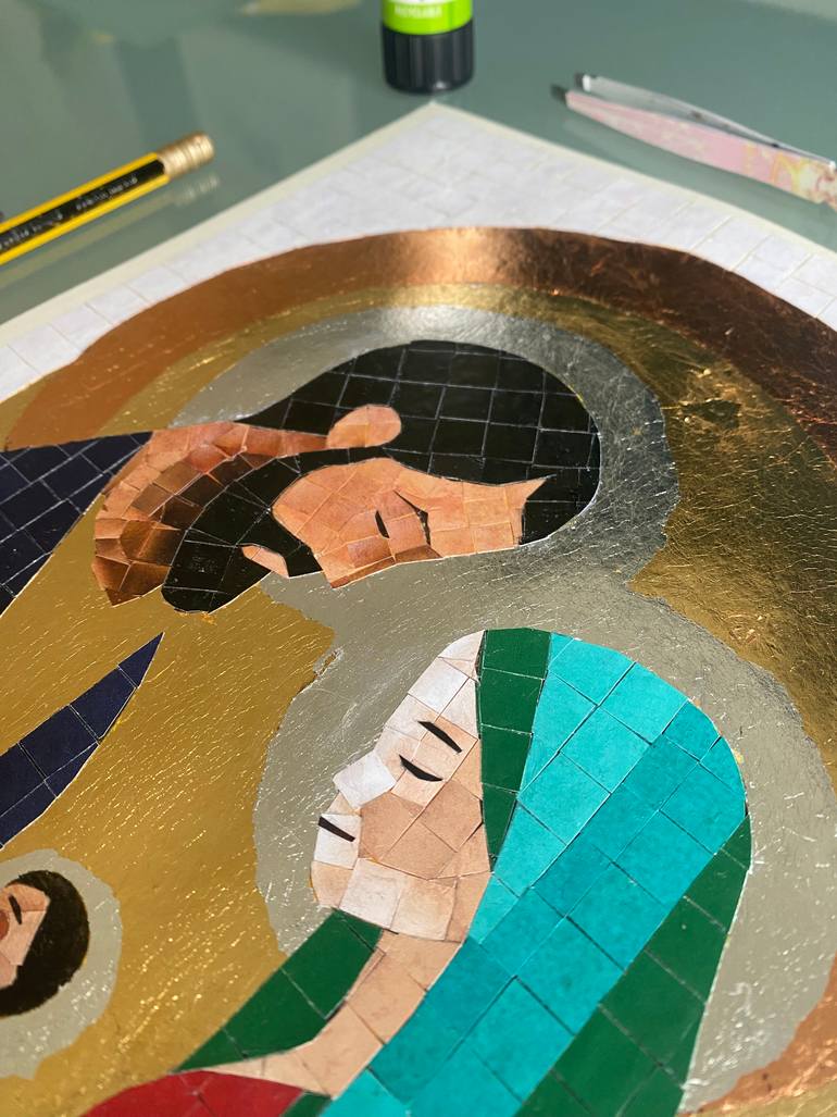 Nativity Of Peace Mixed Media by Helen Hughes | Saatchi Art