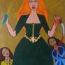 The Revenge of Hurrem Sultan Painting by Chinwe Russell | Saatchi Art