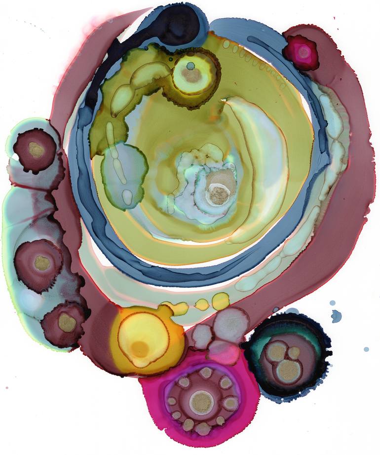 Aerial Study #3 Painting by Kristen Albrecht | Saatchi Art