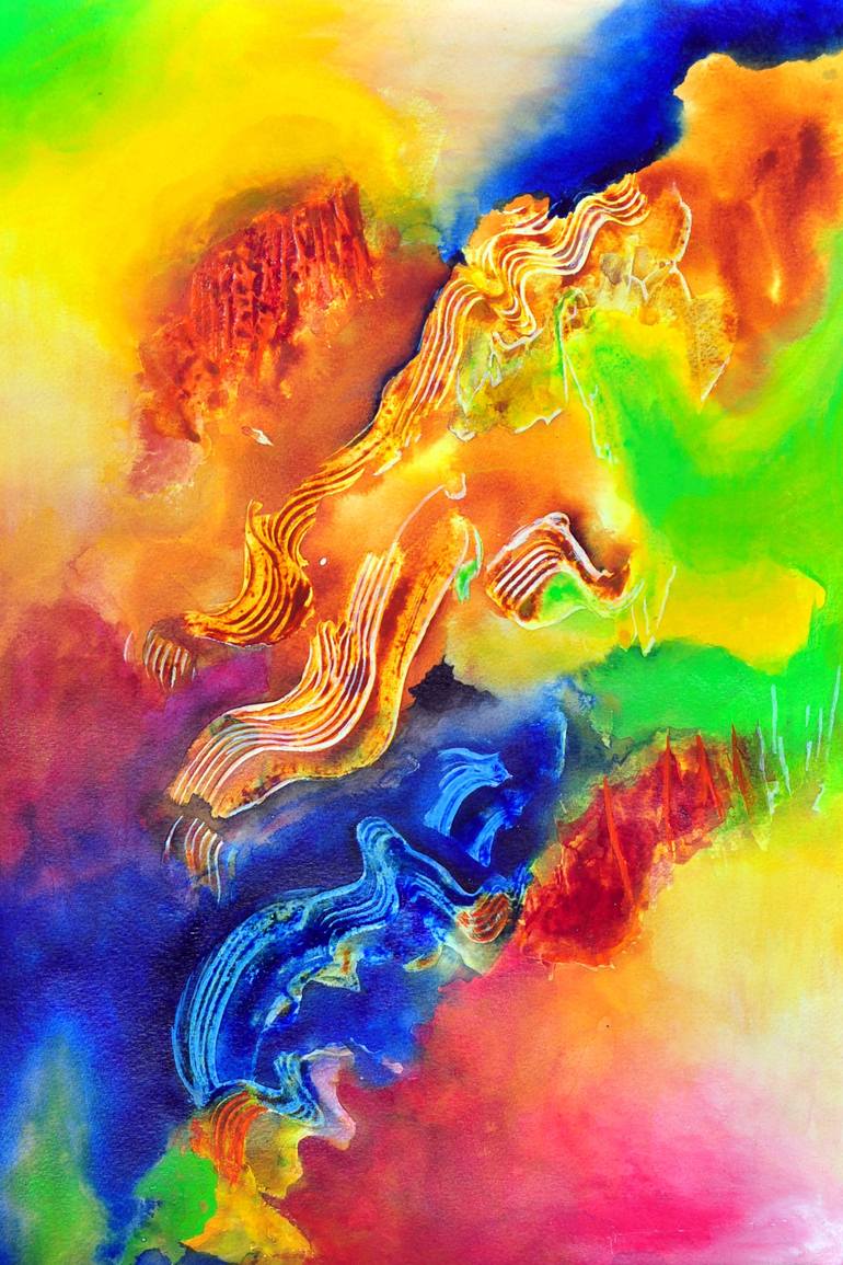 colourfull life Painting by Raj Pahade | Saatchi Art