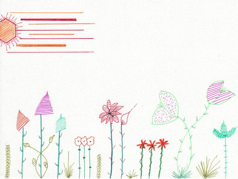 Summer Haze No1 Drawing by Inderjit Deau | Saatchi Art