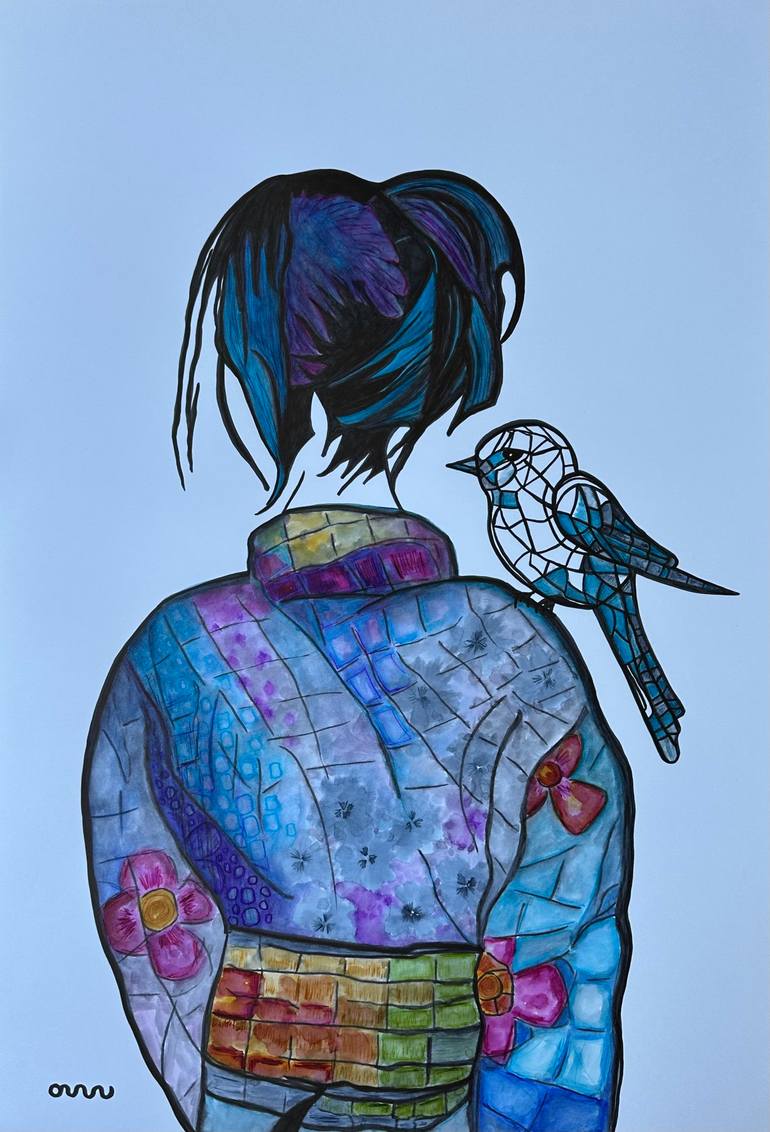 Whisper of Change Drawing by Thea Matins | Saatchi Art