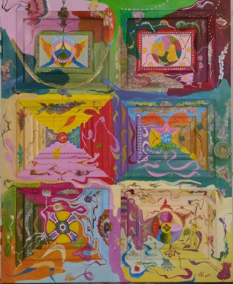 Eastern abstract Painting by Cyrus karamjani | Saatchi Art