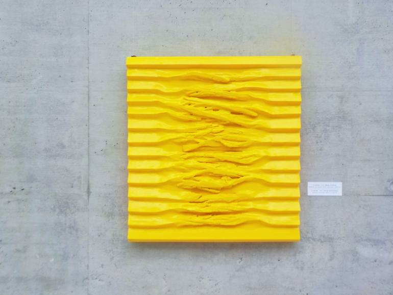 U series III. Yellow synchronous Painting by Szilard Barta | Saatchi Art