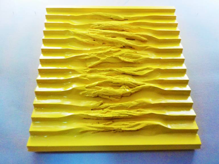U series III. Yellow synchronous Painting by Szilard Barta | Saatchi Art