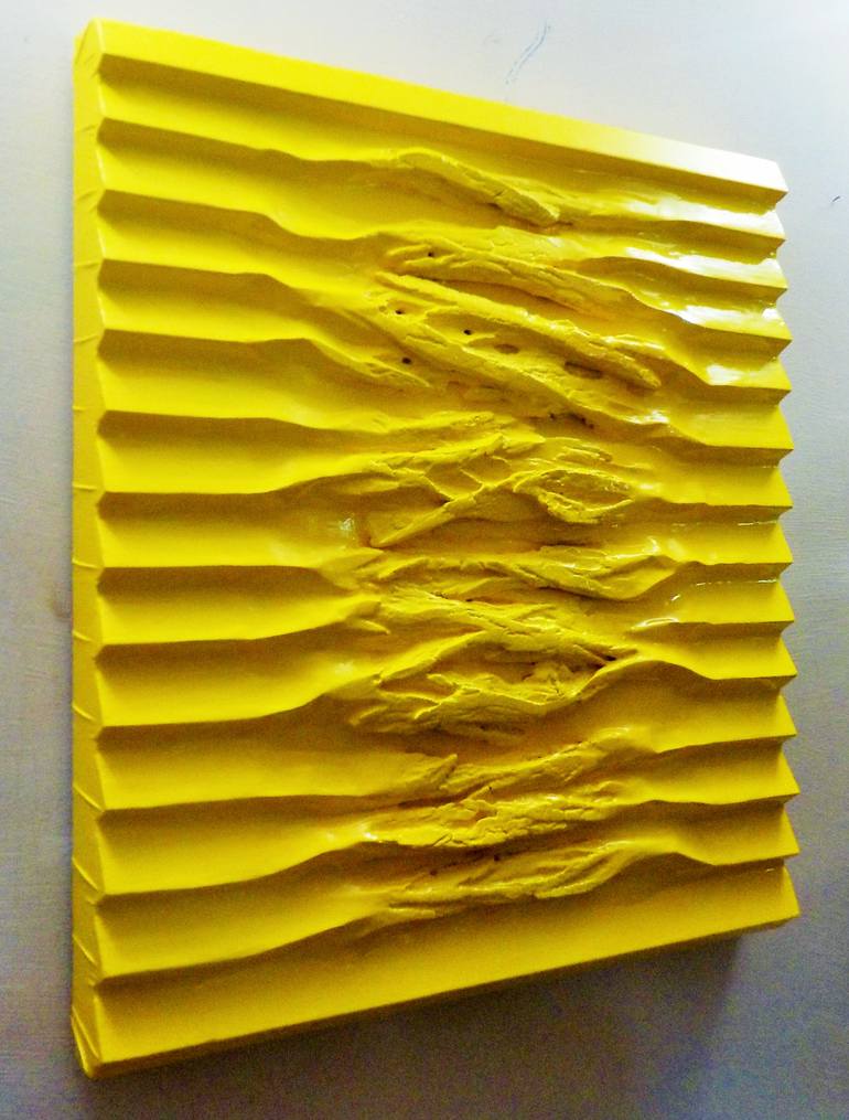 U series III. Yellow synchronous Painting by Szilard Barta | Saatchi Art
