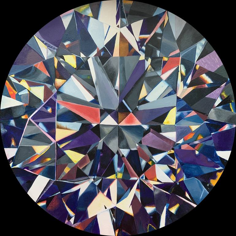 Dark Diamond Painting by Anna Tazieva | Saatchi Art