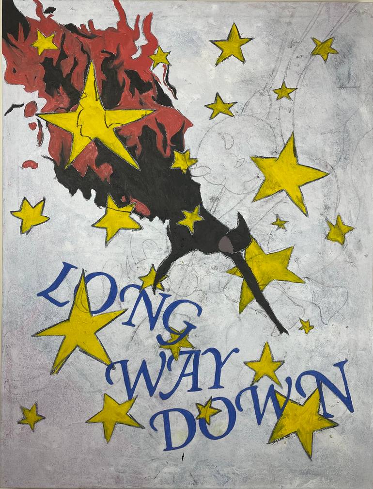 Long Way Down Painting by Ocean Waring | Saatchi Art