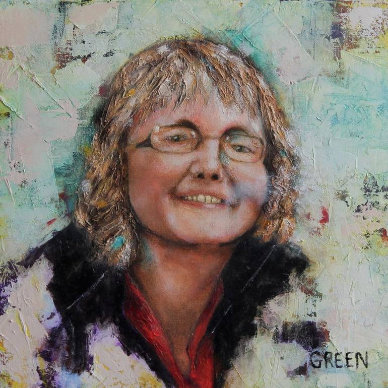 Portrait of Vicky Painting by Tim Green | Saatchi Art