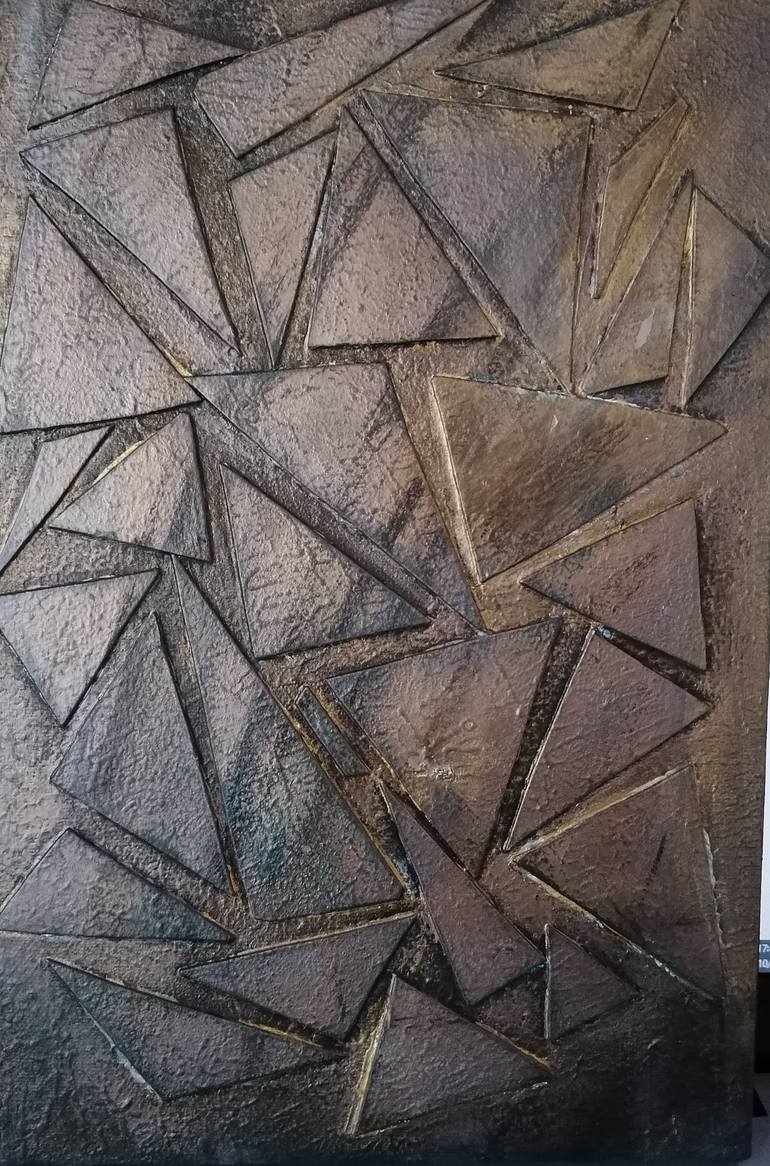 Tri-Angles Painting by Fabrizia Folchitto | Saatchi Art United Arab ...
