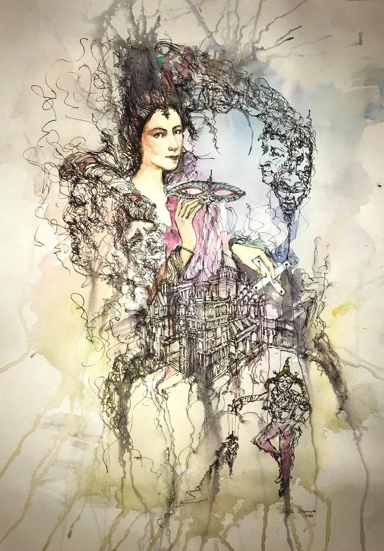 Actress Painting by Hayk Stepanyan | Saatchi Art