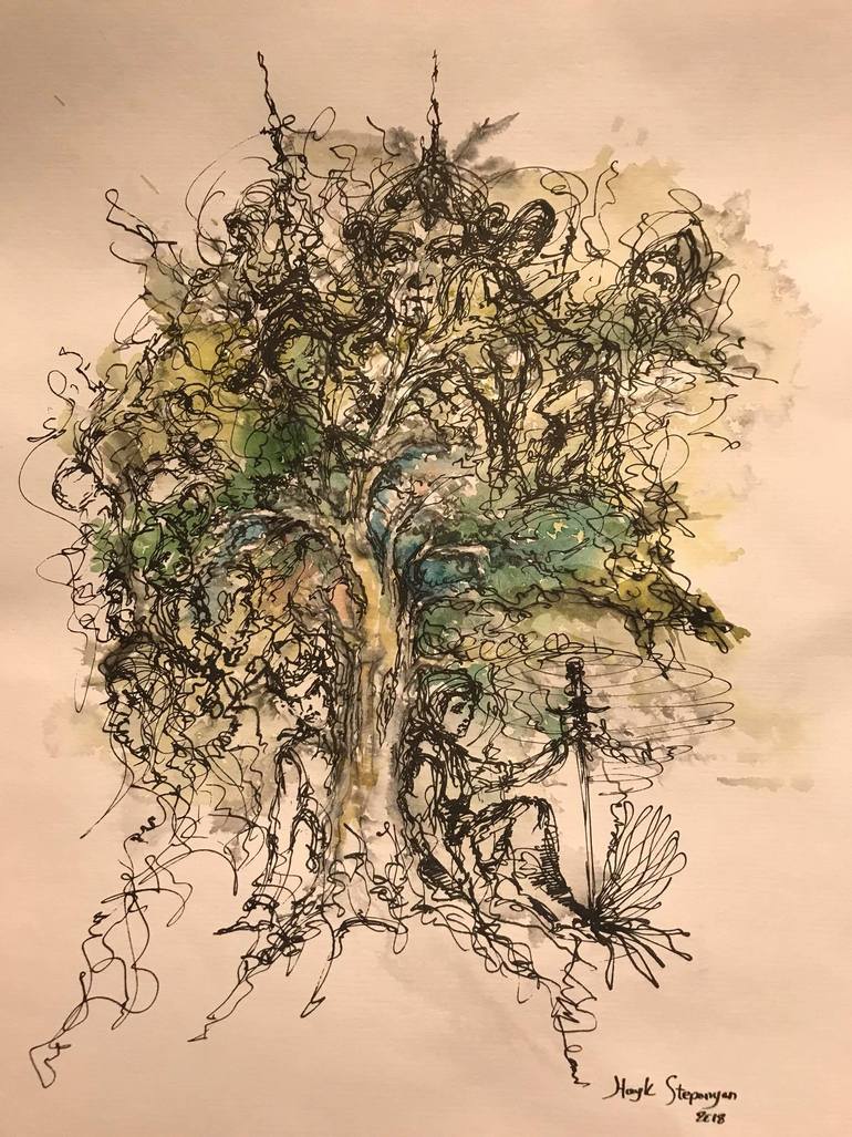 The three of history Painting by Hayk Stepanyan | Saatchi Art