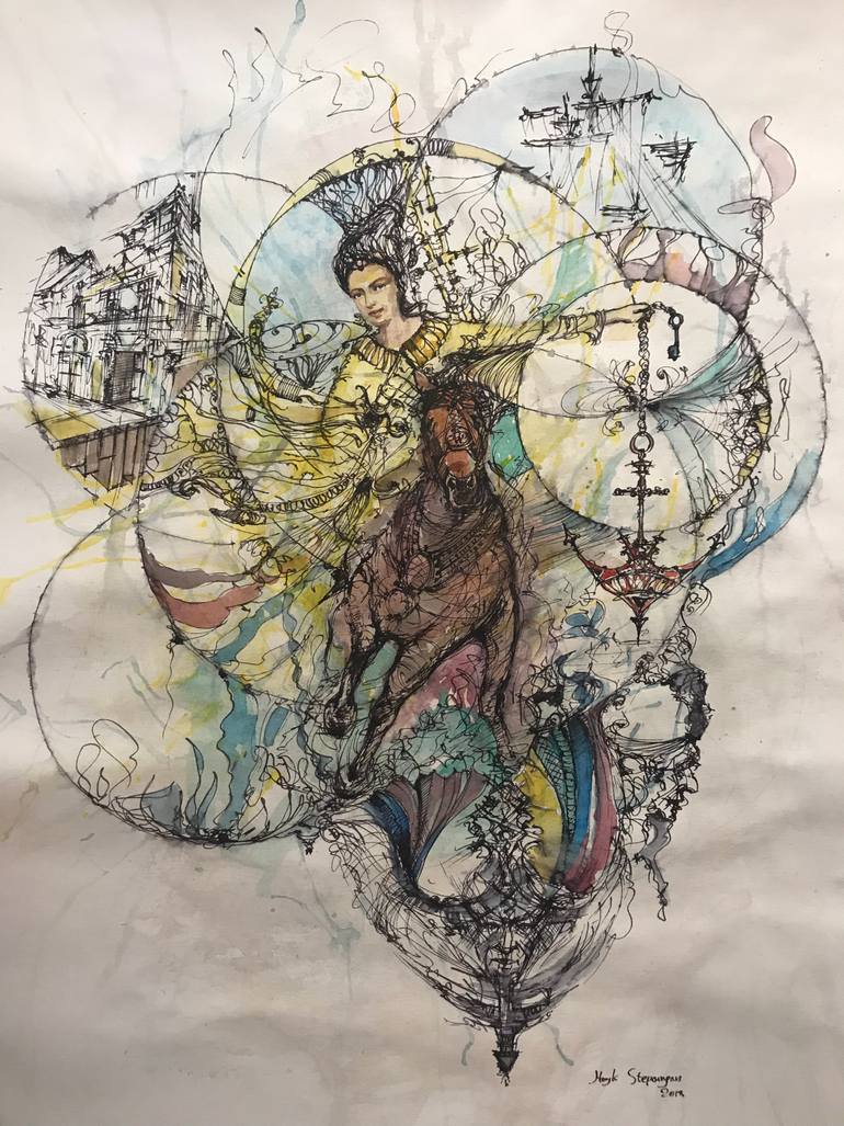 “Circles of movement” Painting by Hayk Stepanyan | Saatchi Art