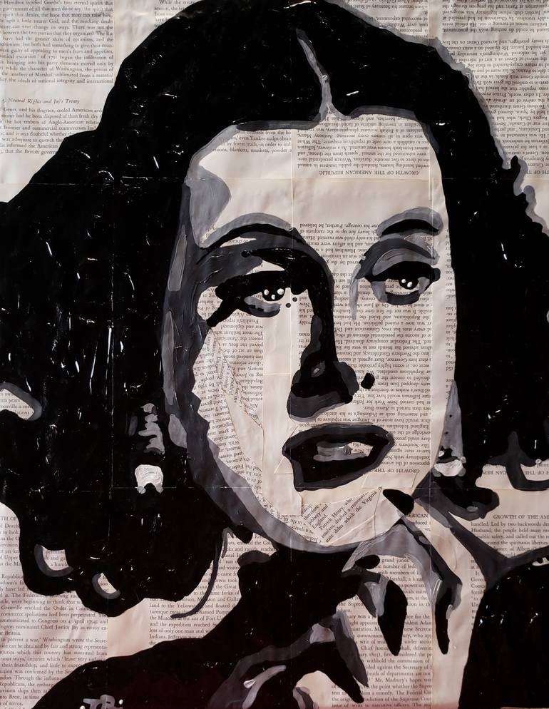 Hedy Lamarr Painting by Tim Robinson | Saatchi Art