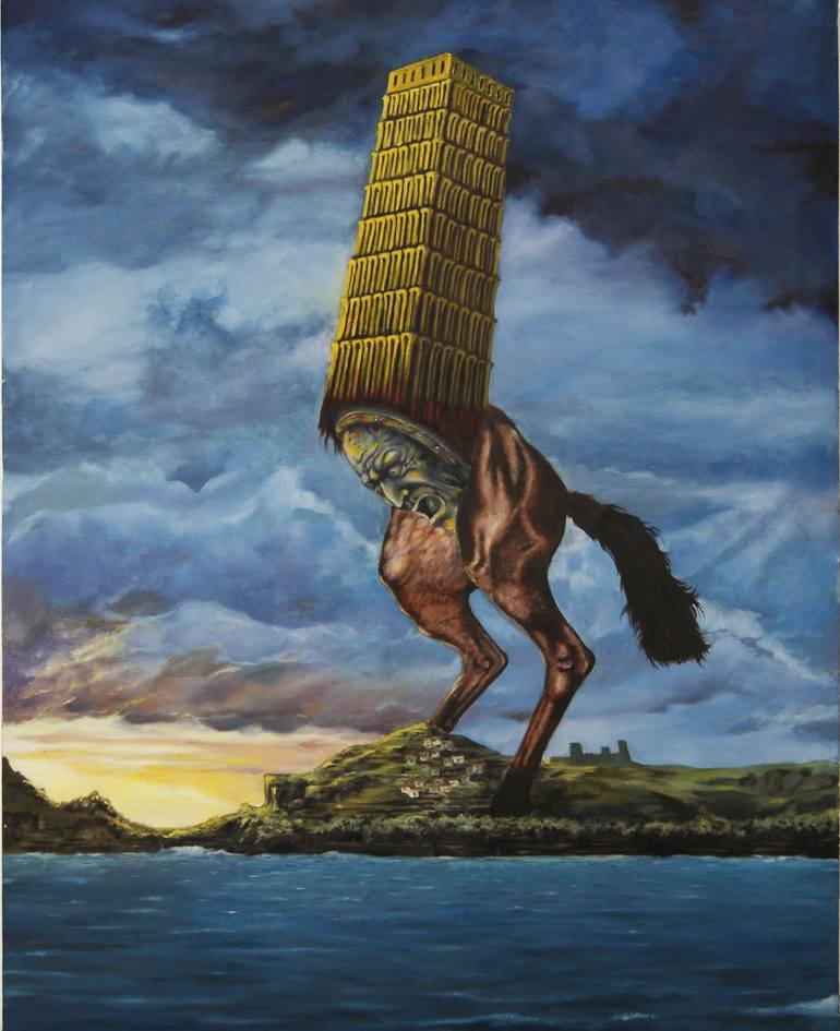 aggressor Painting by Sergey Kirillov | Saatchi Art