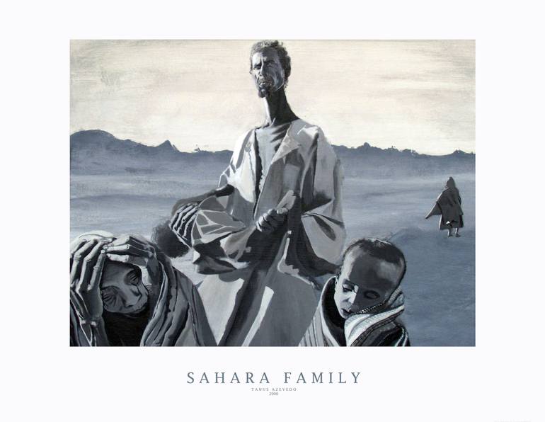 Sahara Family Painting by Tanus Azevedo | Saatchi Art