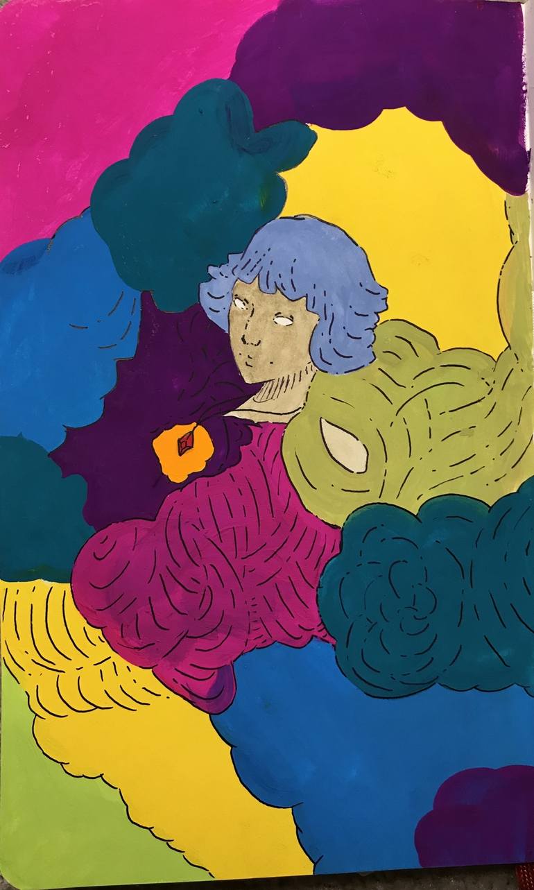 untitled #17 Painting by Noemi Ponce | Saatchi Art