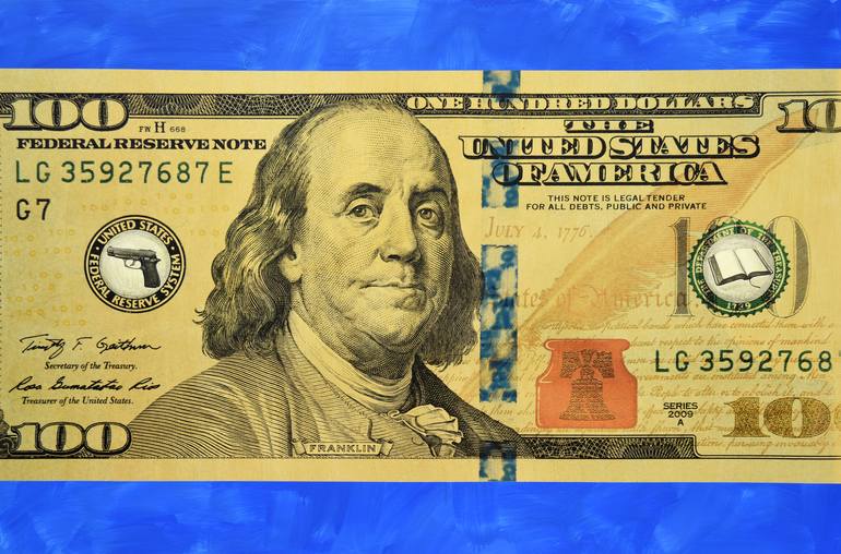 dollar Painting by Siyeong Kim | Saatchi Art