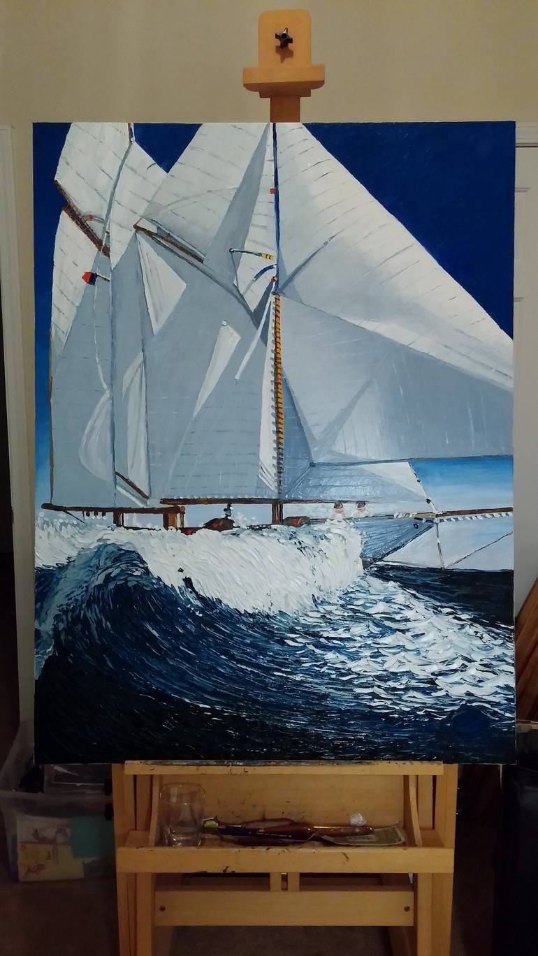 Sail Away Painting by Diana Manole | Saatchi Art