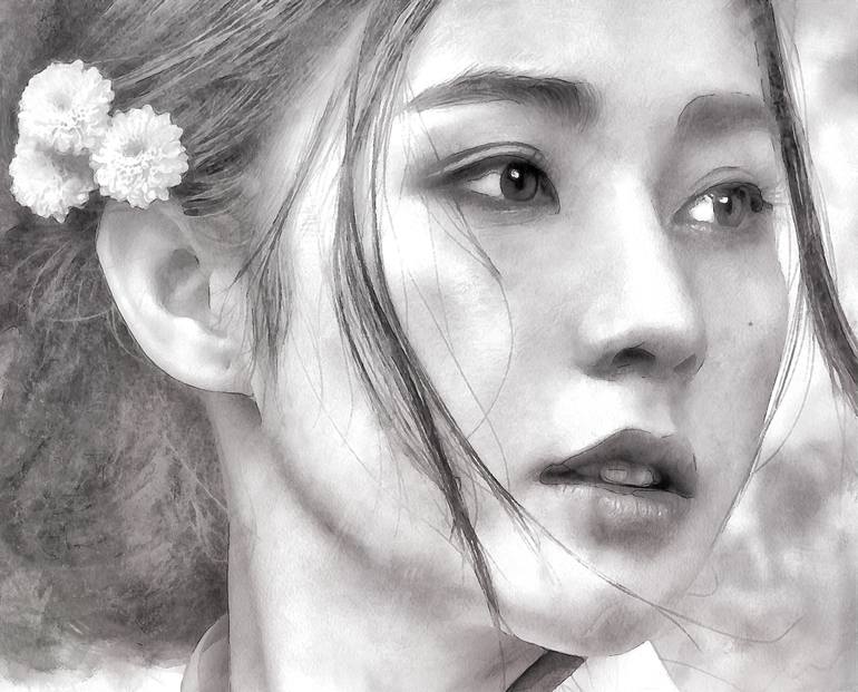 Maria Midori Painting by Sergei Gromov | Saatchi Art