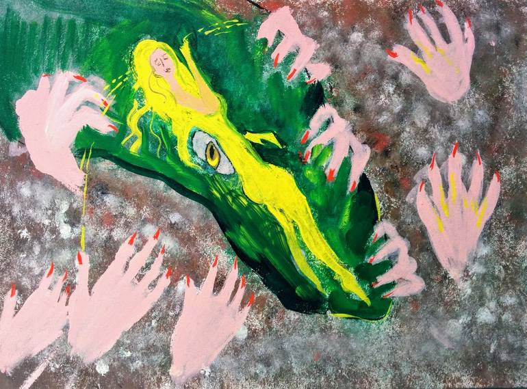 Evangelion Painting by Maria Karpova | Saatchi Art