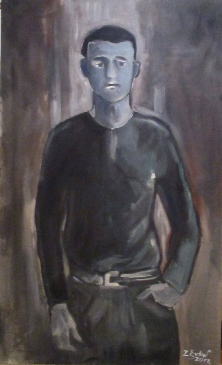 Rock'n'roll Man Painting by Zoran Art | Saatchi Art