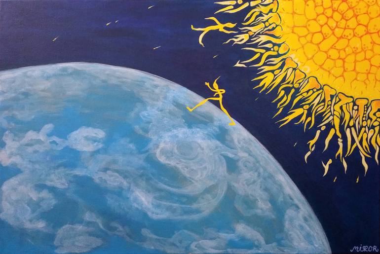 We are from the Sun Painting by MIRROR Art Duo | Saatchi Art