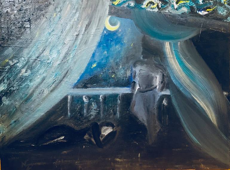 Scheherazade and Shah Shahryar Painting by Nazkhanim Nezirbek | Saatchi Art