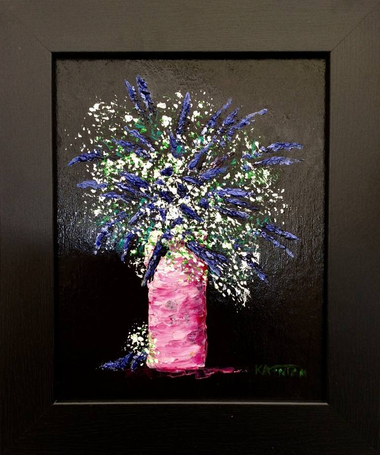 Lavender Burst Painting by Kay Ashton | Saatchi Art