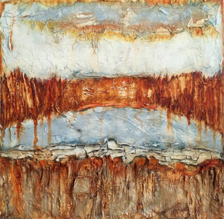 Survival Guide - 30x30cm Painting by Shelly Cook | Saatchi Art