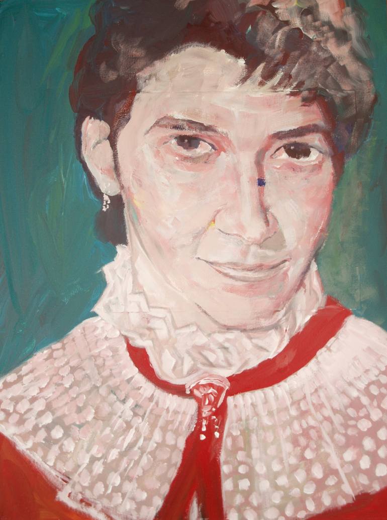 woman with a ruff Painting by Jim Crossin | Saatchi Art