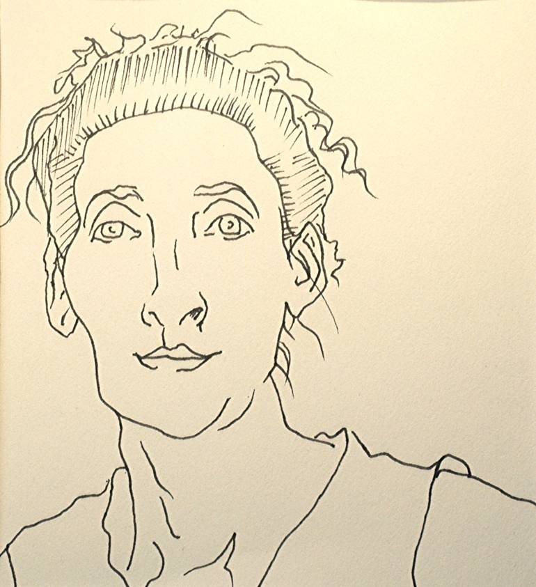 female head 1 Drawing by Jim Crossin | Saatchi Art