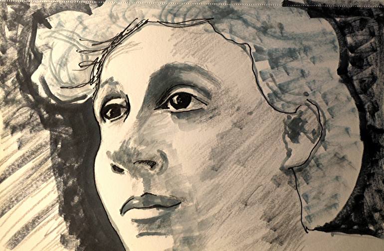 actress Drawing by Jim Crossin | Saatchi Art