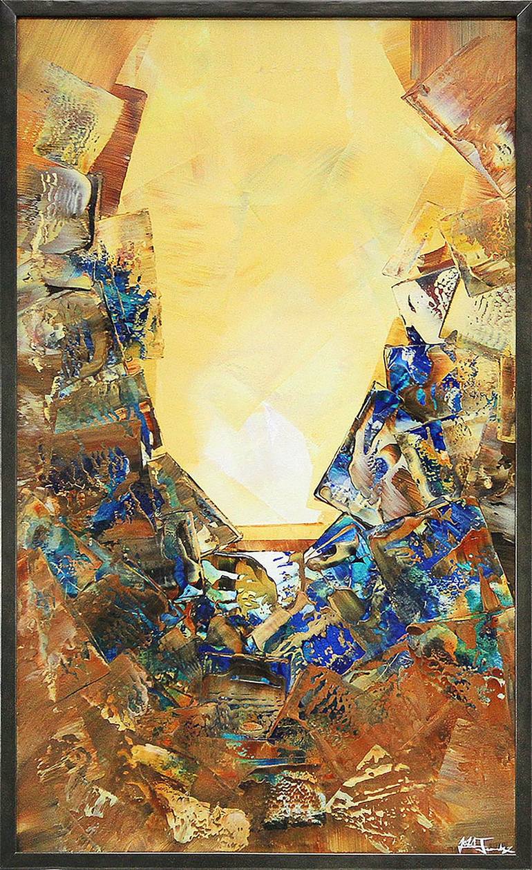 Durch die Klamm III (Through gorge III), Signed as J. Fernandez ...