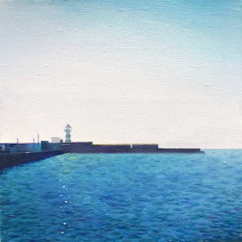 A small wharf Painting by Max Calder | Saatchi Art