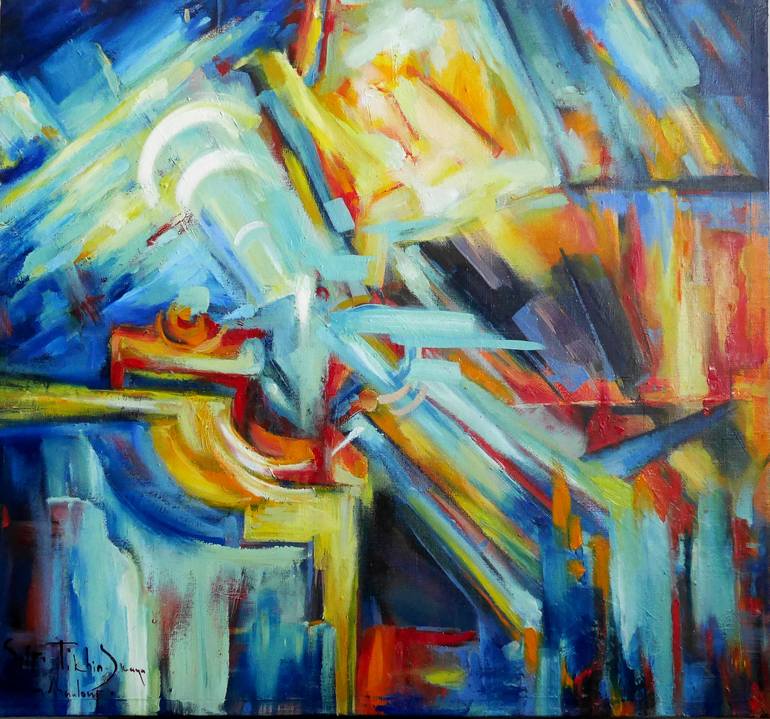 jazz impressionism Ibrahim Maalouf Painting by Stefa Tikhinskaya ...