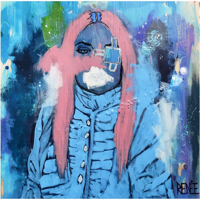 The Queen of the Cosmos Sees All Painting by Stacy Walker | Saatchi Art