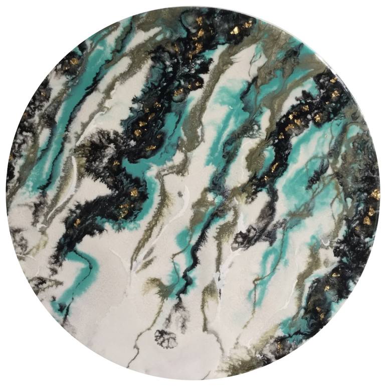 TURQUOISE RAIN Painting by Gemma Coates | Saatchi Art