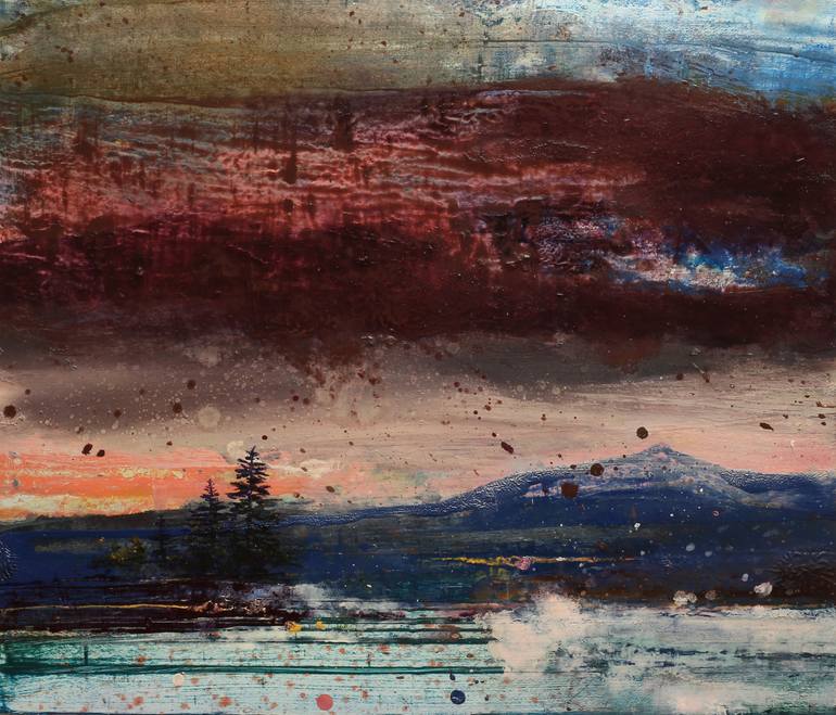 'The pines, blue mountain' Painting by mark foulds | Saatchi Art