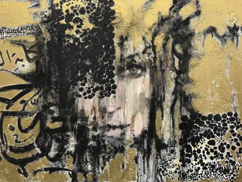 Golden Painting by Manal Deeb | Saatchi Art