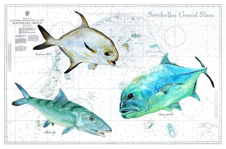The Seychelles Grand Slam Painting by Roland Henrion | Saatchi Art