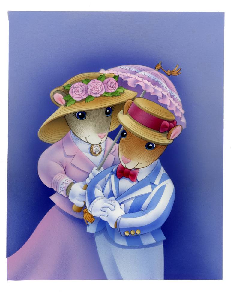 La Ratita y el Raton' Painting by Lyn Martin | Saatchi Art