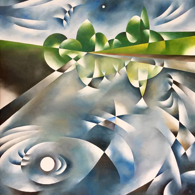 Jeux d'Eau à Tüttlingen (Light Effects On The Danube) Painting by Jean ...