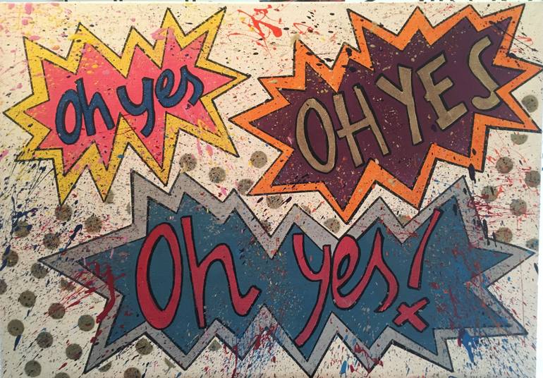 Oh yes, OH YES, oh yes! Painting by Simone Enne | Saatchi Art