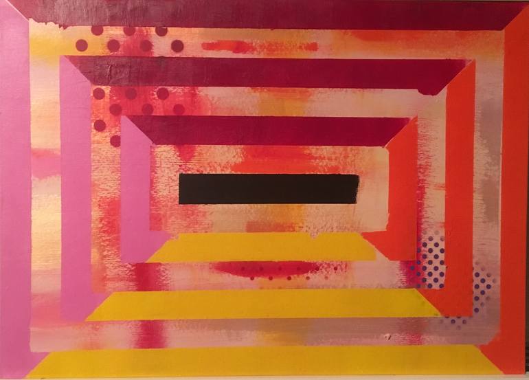 Path to the black hole Painting by Simone Enne | Saatchi Art