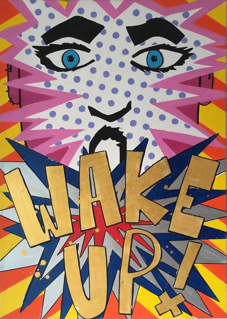 WAKE UP! Painting by Simone Enne | Saatchi Art